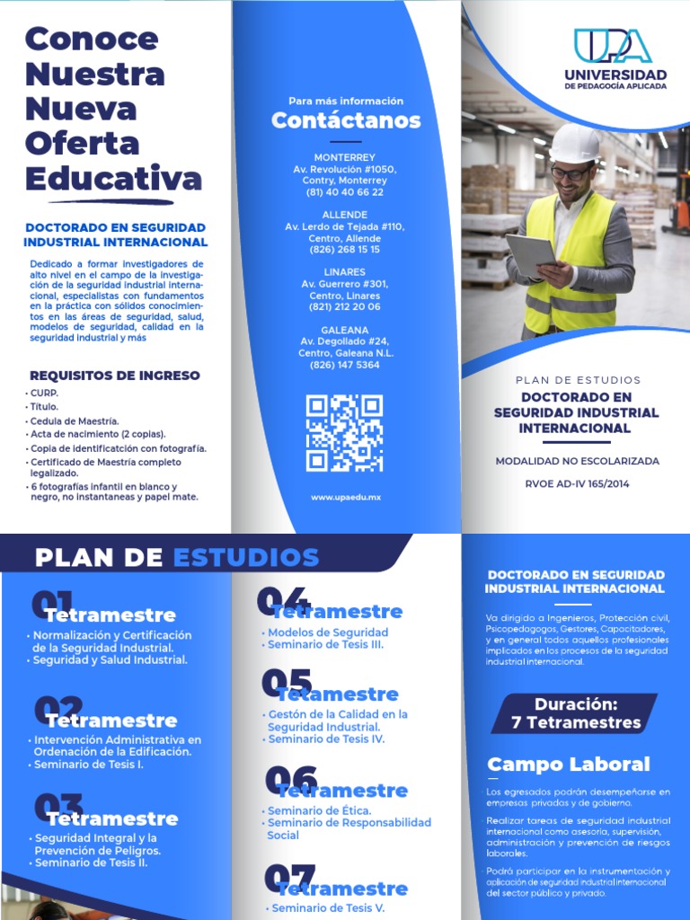 Triptico Doc Seguridad Industrial Internacional 1 1 | PDF