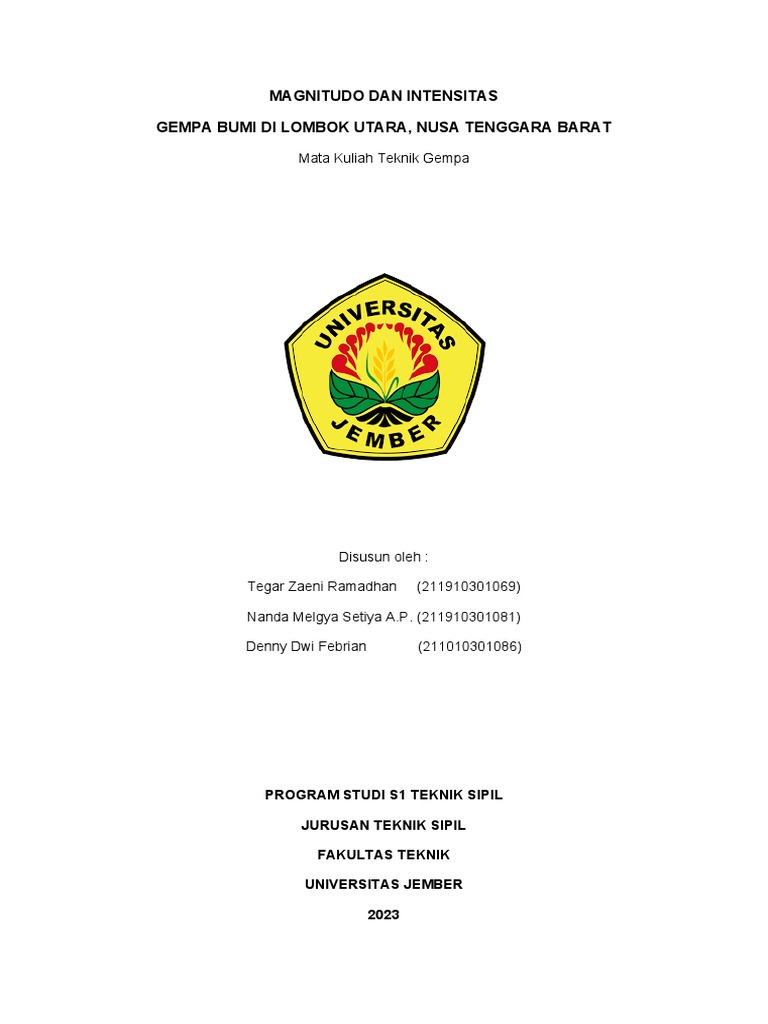 Teknik Gempa | PDF | Sains & Matematika