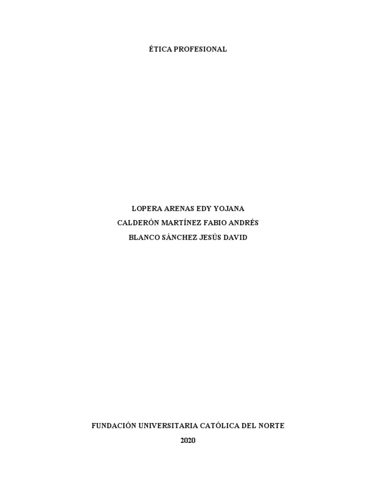 Ética Profesional, Entrevista | Descargar gratis PDF | Teorías filosóficas | Metafísica
