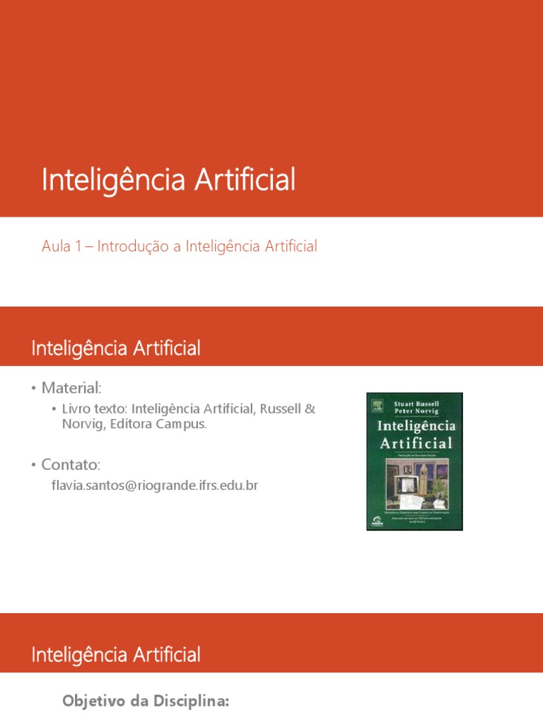 Inteligência Artificial Pdf Inteligência Artificial Inteligência