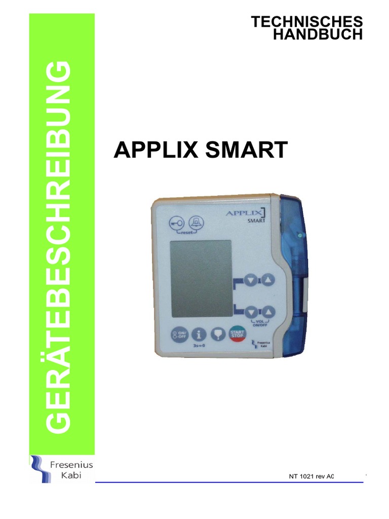Fresenius Applix Smart-Service Anleitung | PDF