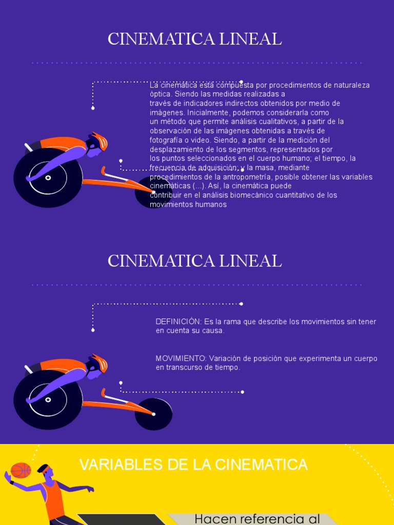 Cinematica Lineal | PDF | Cinemática | Fenomeno fisico