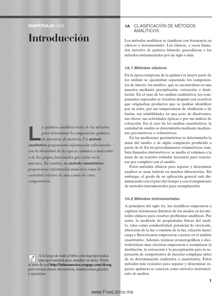 Capitulo 1. Principios de Métodos Instrumentales | PDF | Química ...