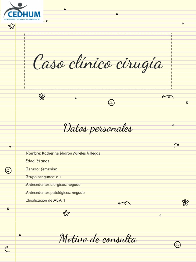 Caso Clinico Sharon | Descargar gratis PDF | Especialidades Medicas | Medicina CLINICA