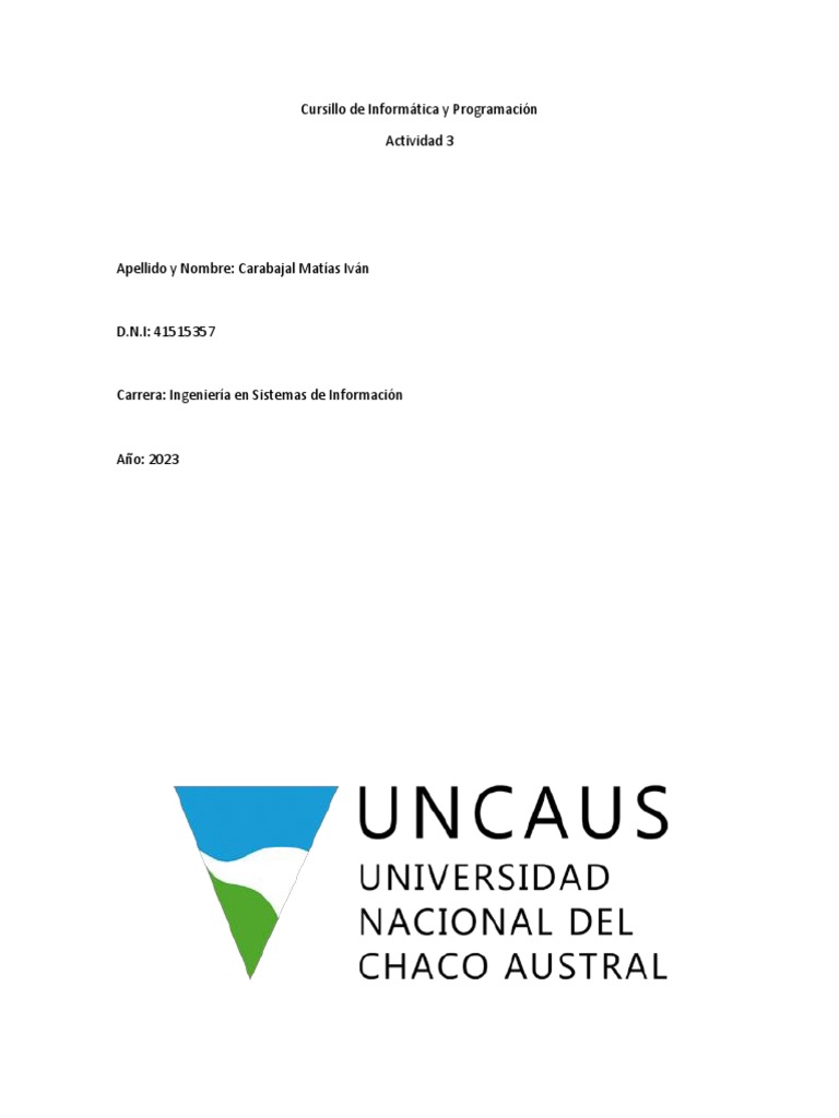 Actividad 3 PDF | PDF | Byte | Poco