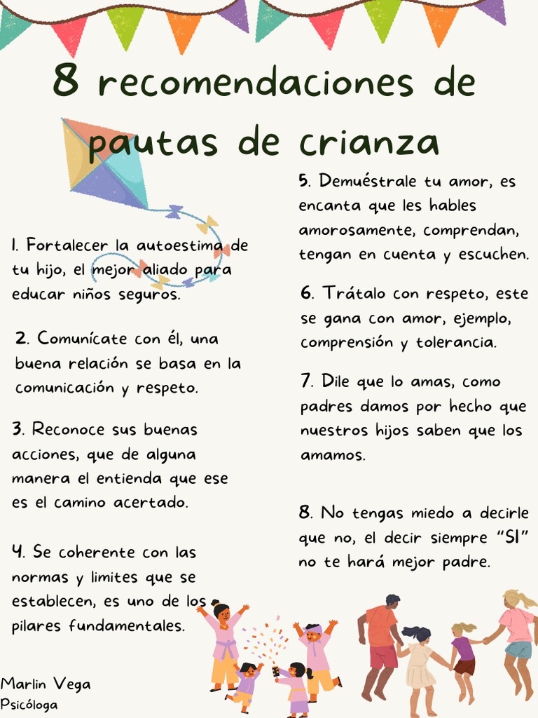 8 Recomendaciones de Pautas de Crianza PDF | PDF