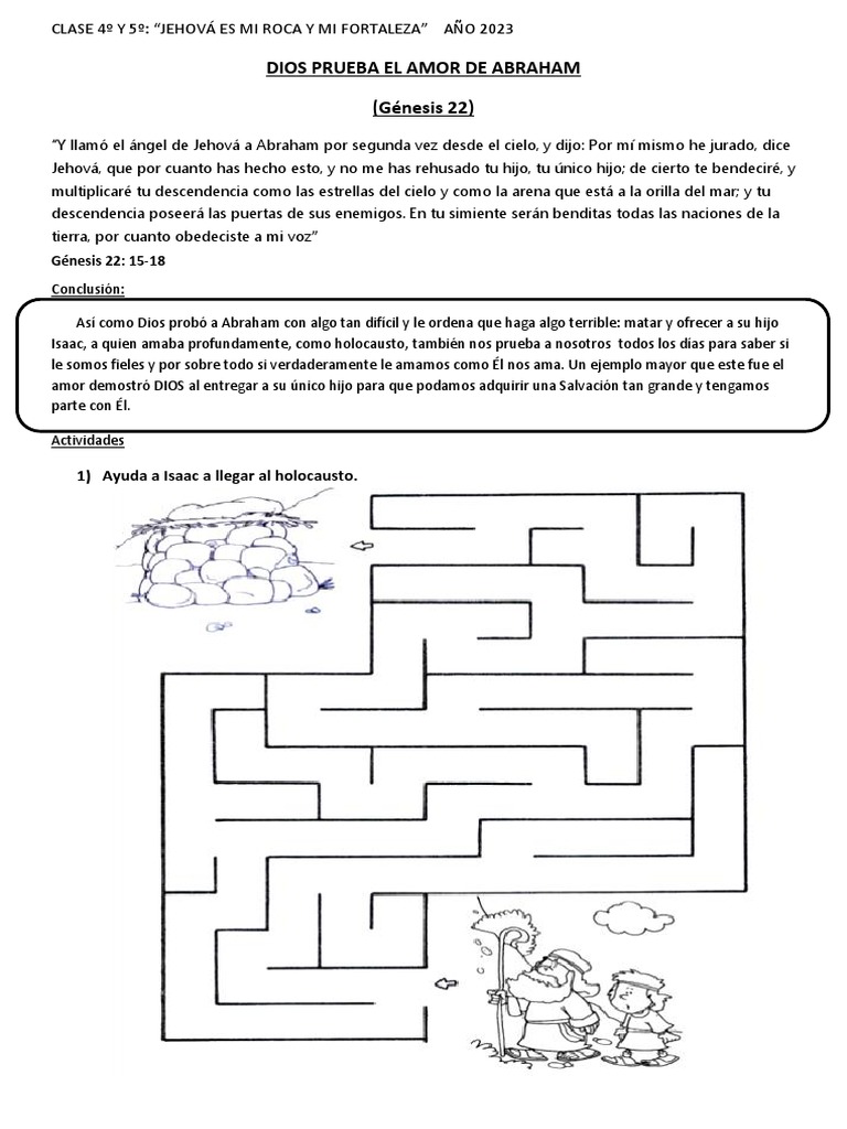 Lección 6 - Dios Prueba El Amor de Abraham | PDF