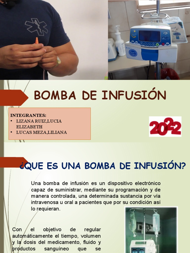 Bombas de Infusion | PDF | Terapia intravenosa | Medicamentos con receta