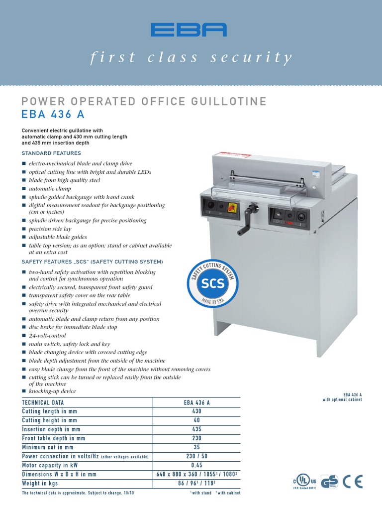 Eba 436 A | PDF | Tools | Equipment
