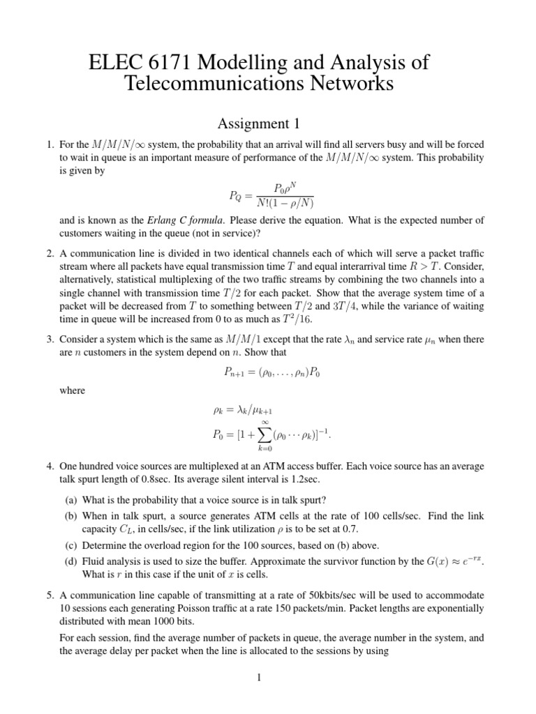 Assign1 PDF | PDF | Multiplexing | Public Switched Telephone Network Assign1 PDF | PDF | Multiplexing | Public Switched Telephone Network