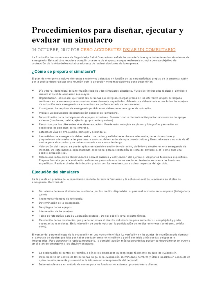 Simulacro 7 | PDF | Simulación | Planificación