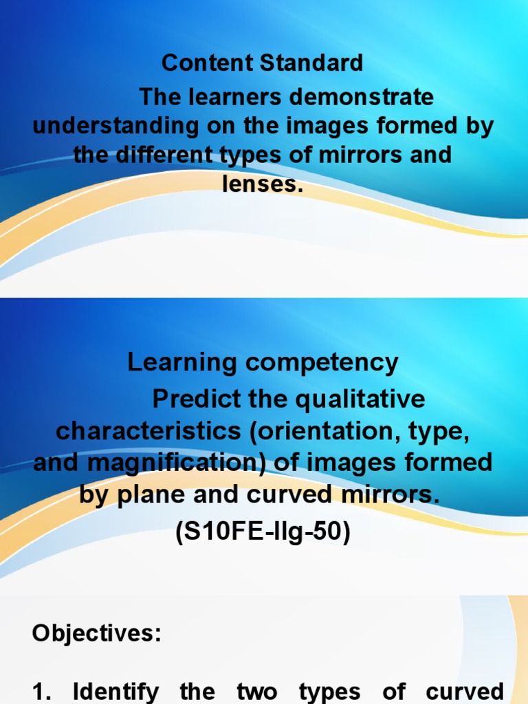 COT Presentation | Télécharger gratuitement PDF | Mirror | Electromagnetism