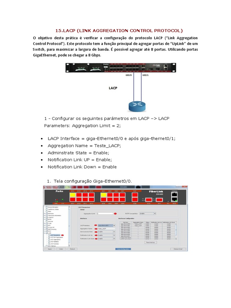 Configuraçâo Lacp Access-Trunk No Park Easy | PDF