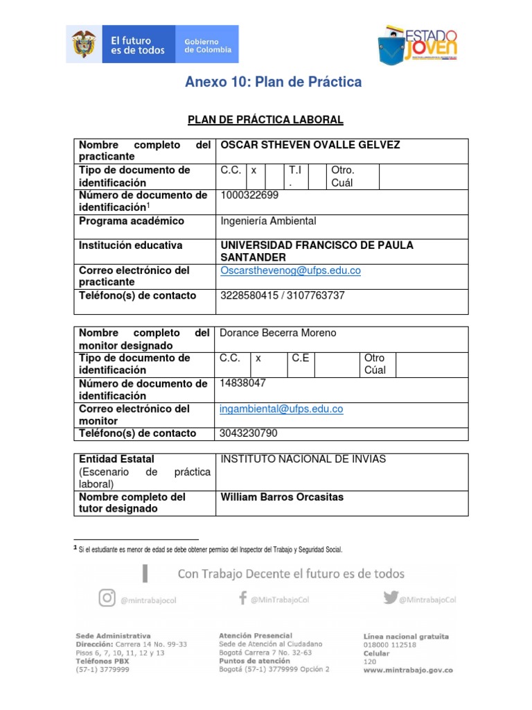 Plan de Practica | PDF