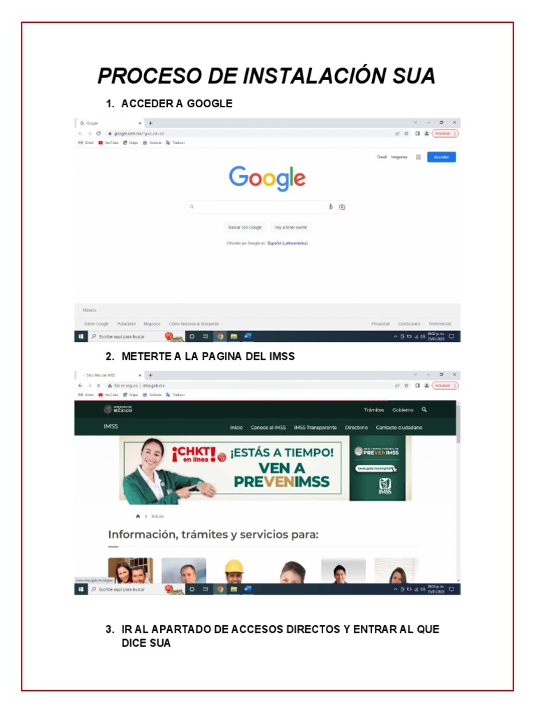 Guía de Instalación del SUA IMSS | PDF | Negocios