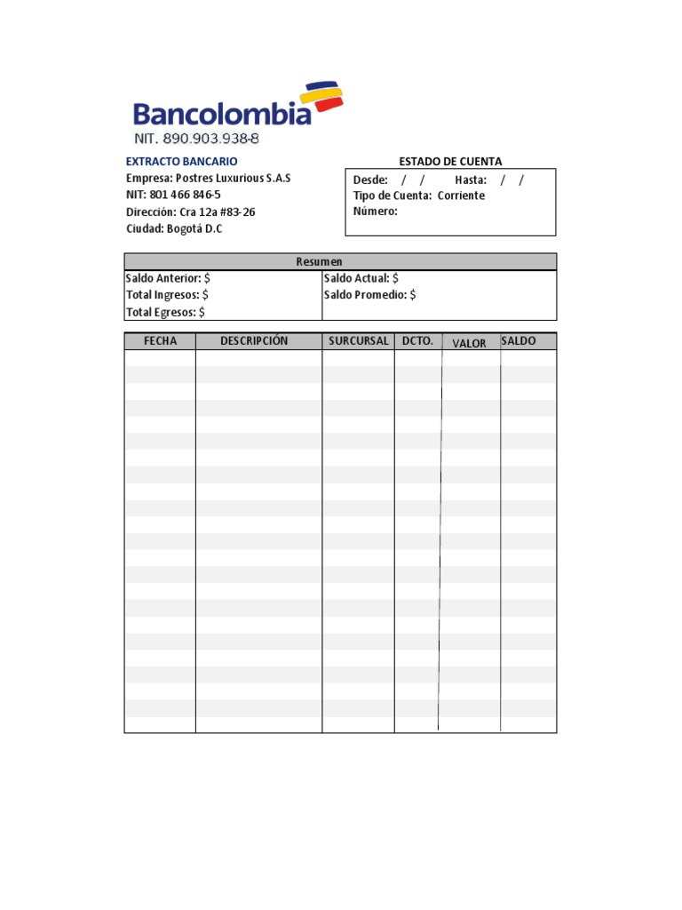 Extracto Bancario | PDF | Finanzas y dinero