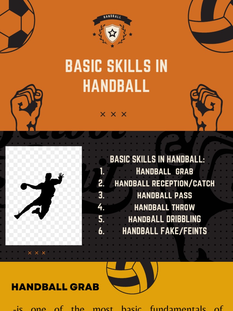 Basic Skills In Handball Pdf Sports Games Of Physical Skill