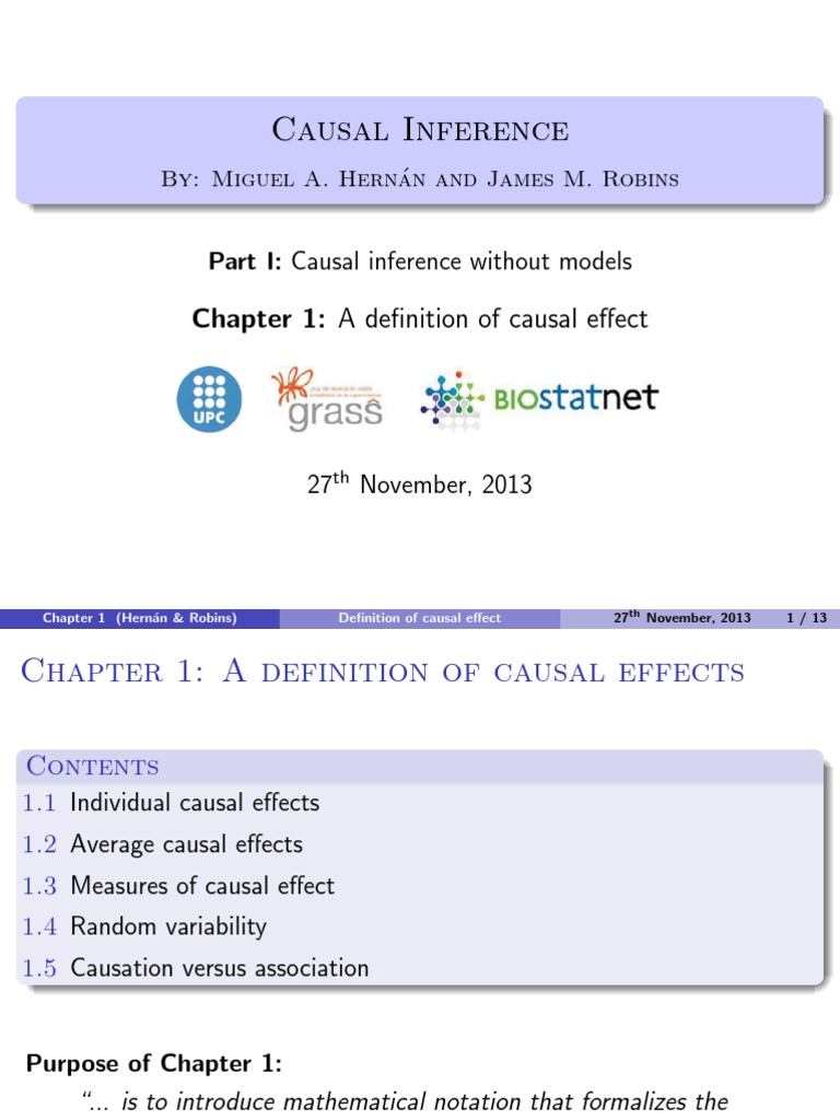 Chapter 1 - Causal Inference | PDF | Causality | Statistics