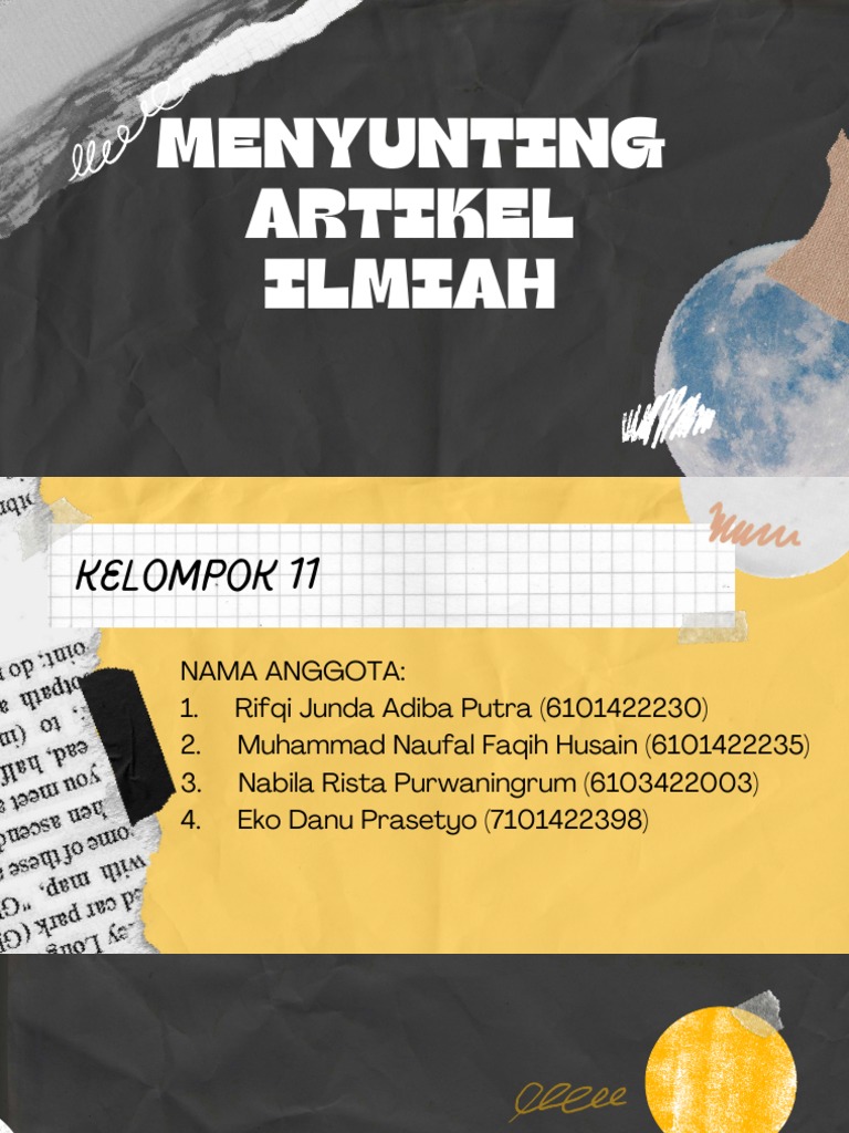 MENYUNTING ARTIKEL ILMIAH KELOMPOK 11 - Compressed - Compressed | PDF