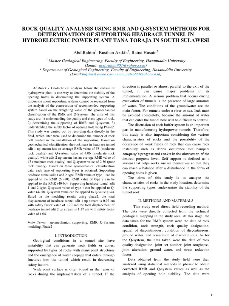 Geotechnical Tunnel Engineering | PDF | Physical Sciences | Civil ... Geotechnical Tunnel Engineering | PDF | Physical Sciences | Civil ...