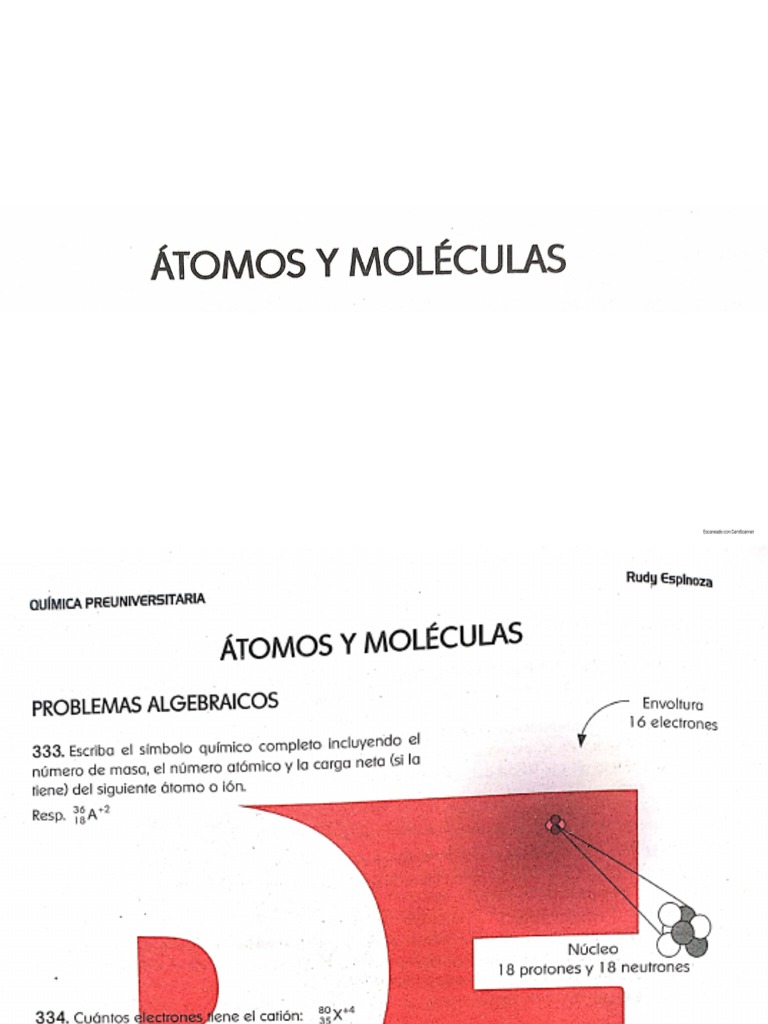 Atomos Y Moleculas Pdf