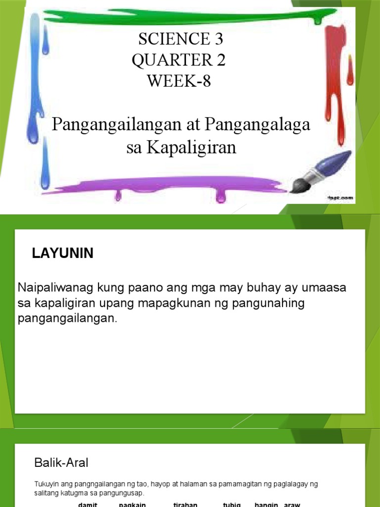 Quarter 2 Week 8 Science 3 | PDF