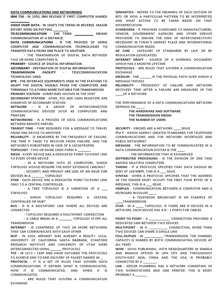 Understanding the Fundamentals of Data Communications and Networking ...