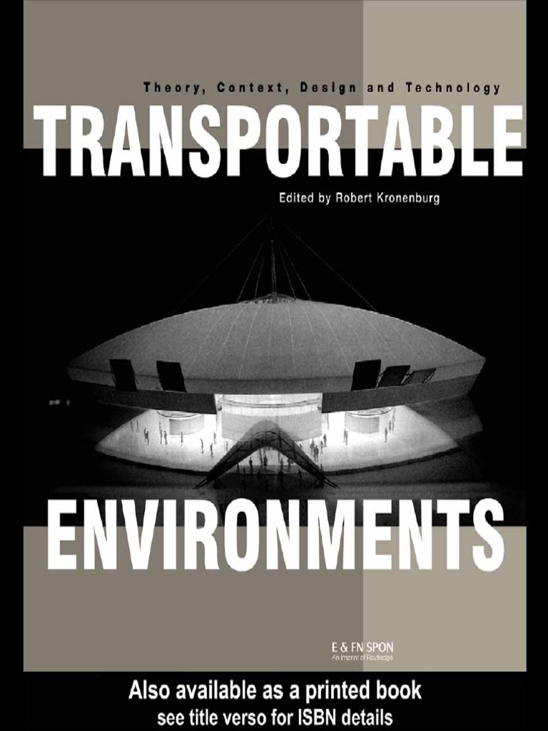 Transportable Environments Theory, Context, Design, and Technology Papers From The International ...