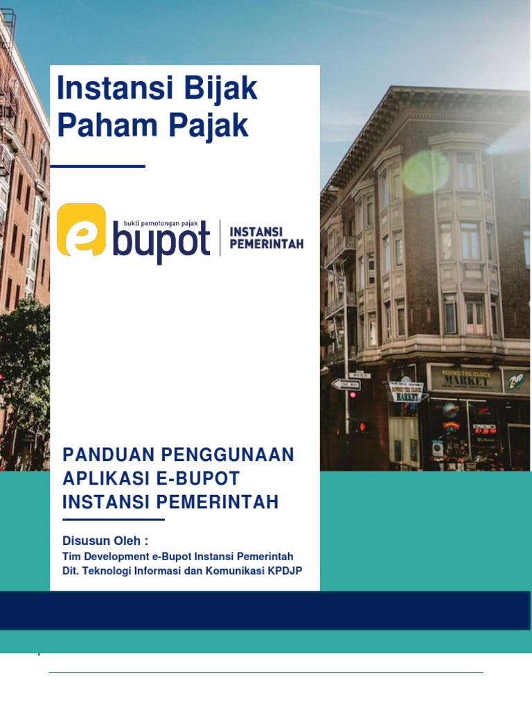 Panduan Penggunaan Aplikasi e-Bupot | PDF
