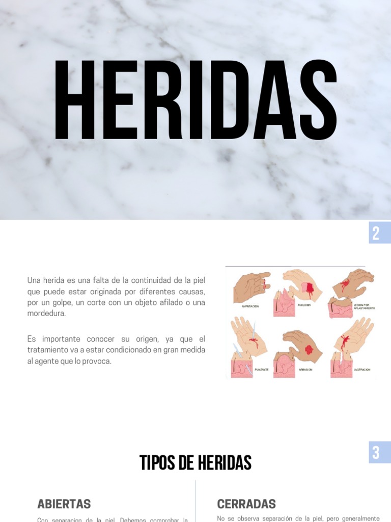 Heridas PDF | PDF | Herida | Hueso