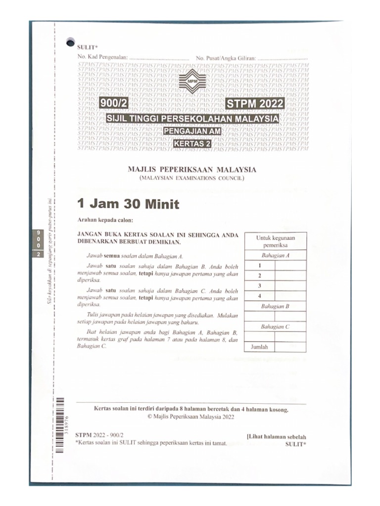 Soalan PA Sem 2 9002 2022 | PDF