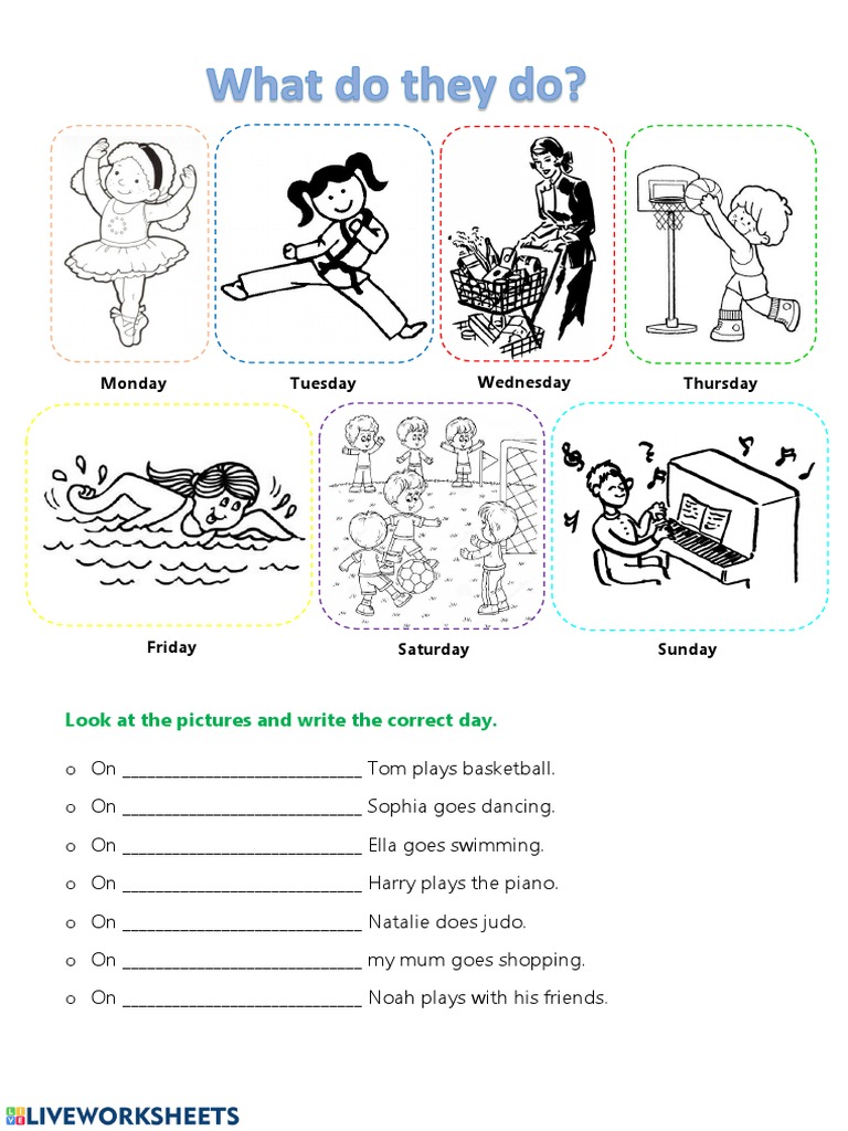 Activities Time Expressions | PDF