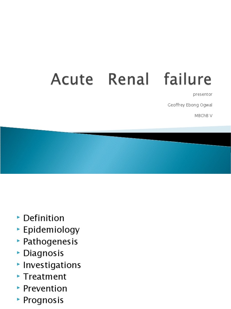 Acute Renal Failure | PDF | Kidney | Diseases And Disorders