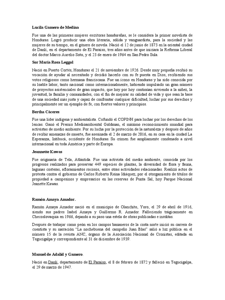Lucila Gamero de Medina | PDF