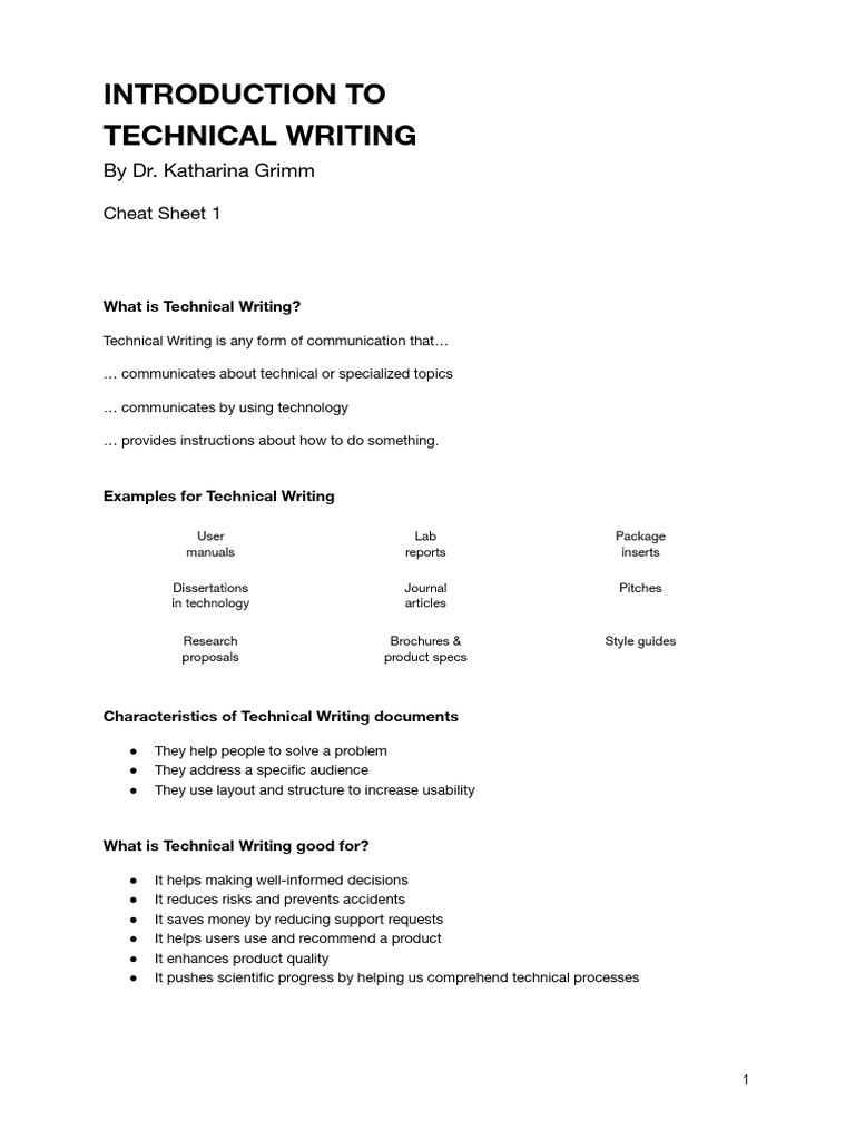 Essentials of Technical Writing | PDF
