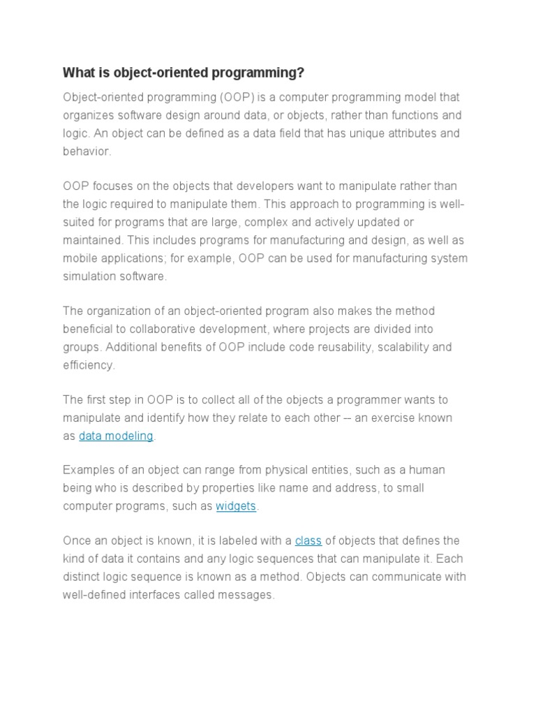 What Is Object | PDF