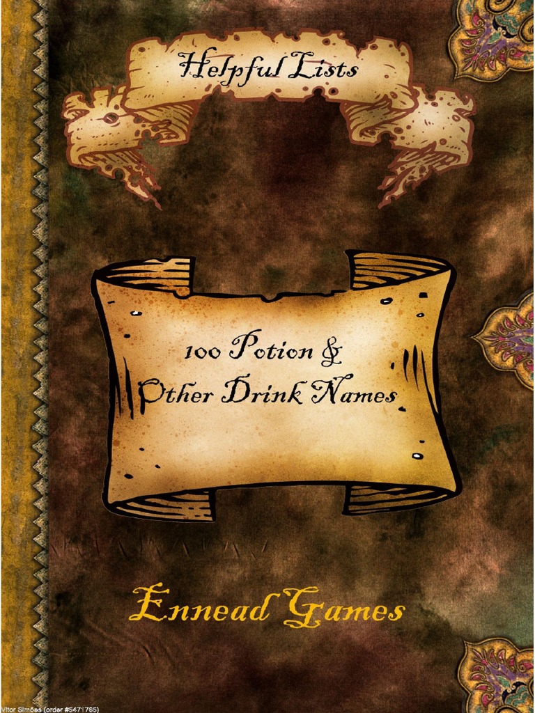 100_Potion_&_Other_Drink_Names | PDF | Drink