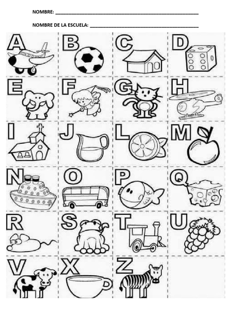Abecedario para Primer Grado PDF | PDF | Crecimiento personal y ...