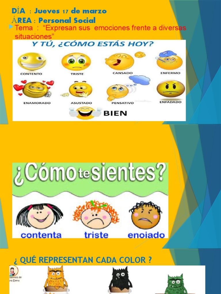 EXPRESO MIS EMOCIONES.pptx | PDF