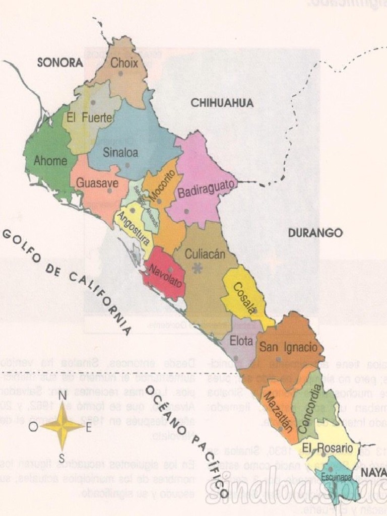Mapa de Sinaloa | PDF