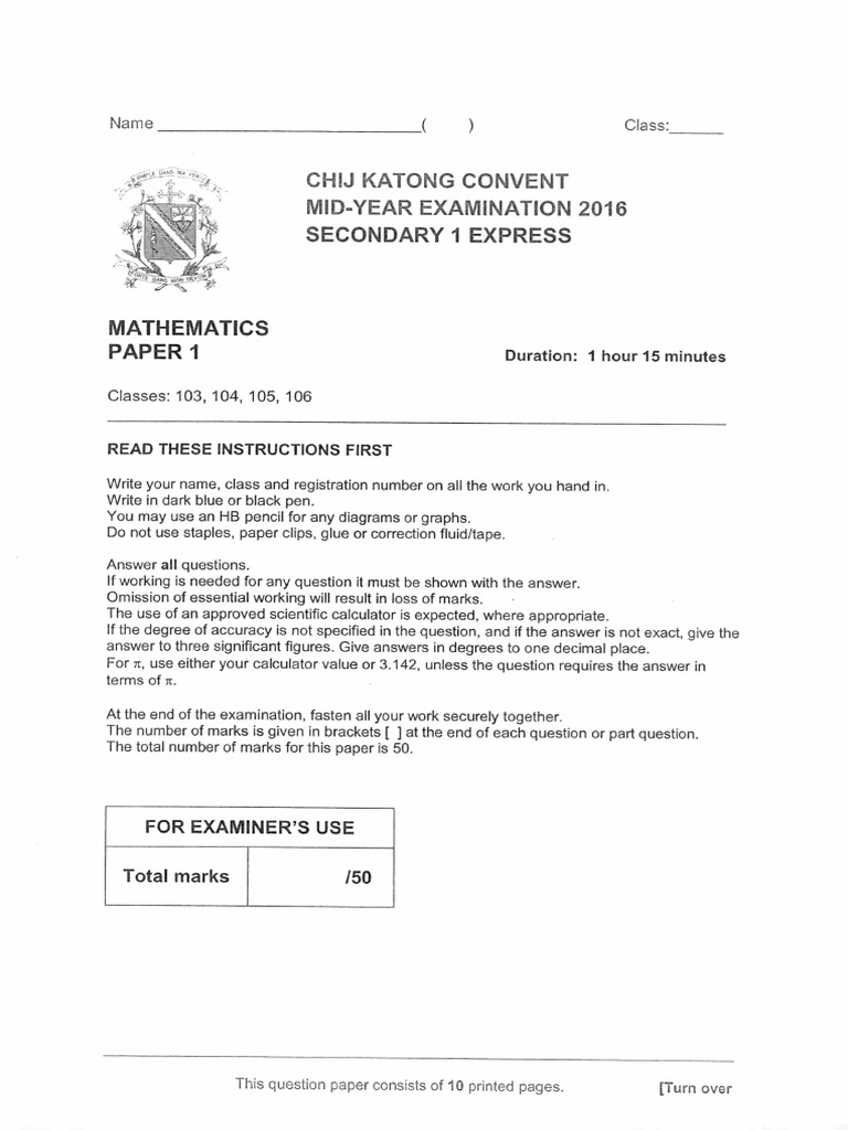 TP02 S1 Maths SA1 PDF | PDF