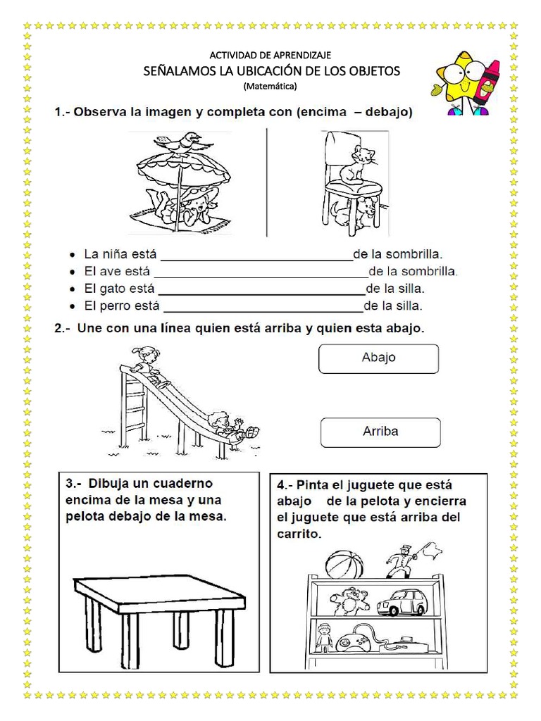 SEÑALAMOS LA UBICACIÓN DE LOS OBJETOS.pdf | PDF