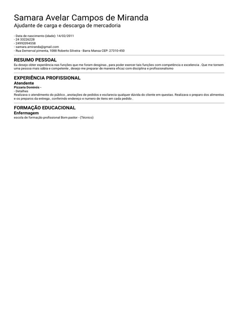 Curriculumvitae PDF | PDF