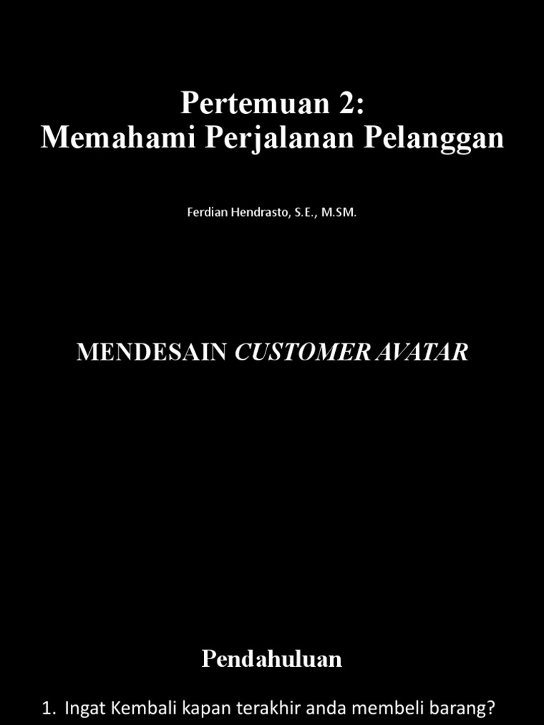 Memahami Perjalanan Pelanggan | PDF | Karier & Perkembangan | Bisnis
