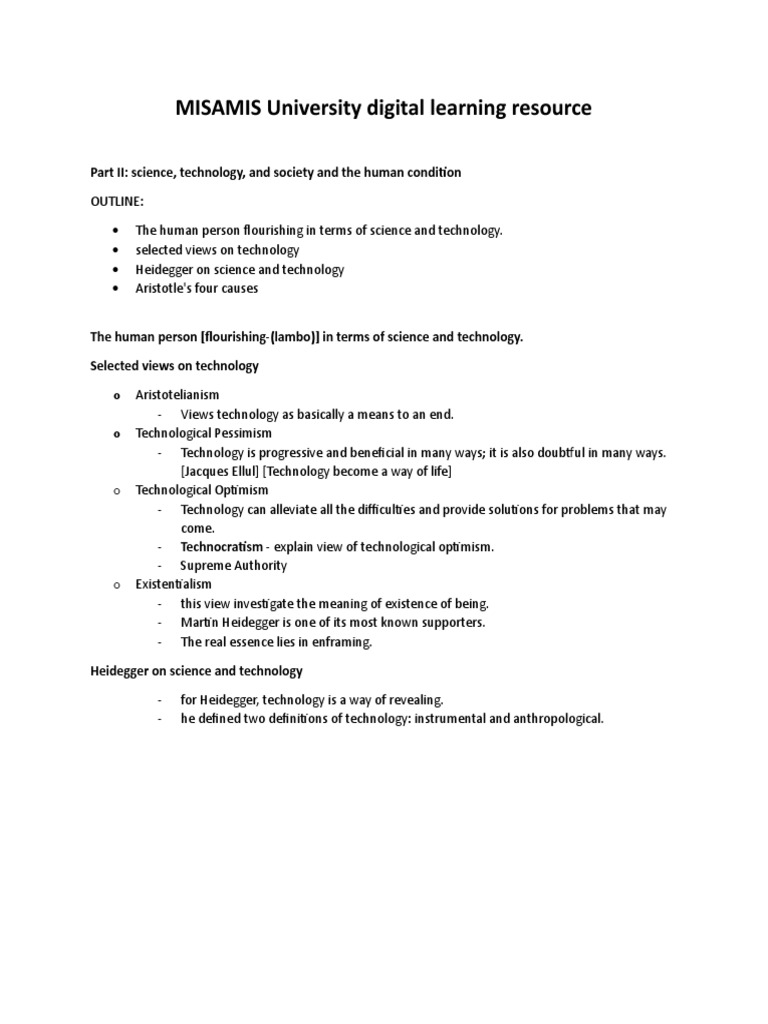 MISAMIS University Digital Learning Resource | PDF