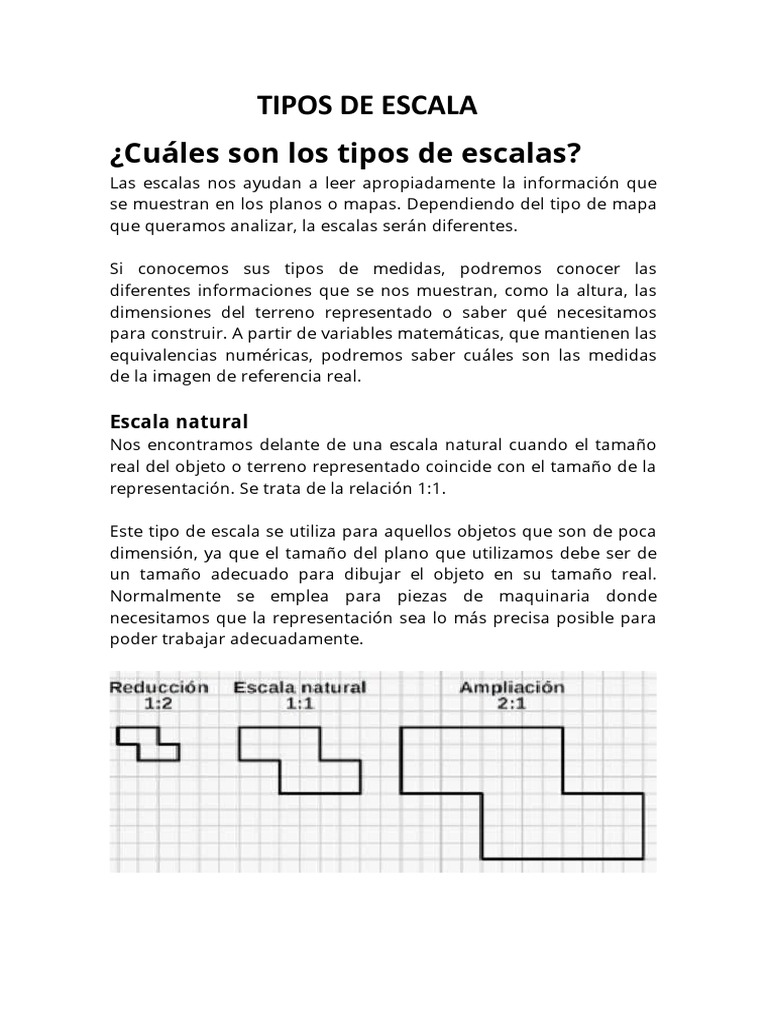 TIPOS DE ESCALA.docx | PDF | Science
