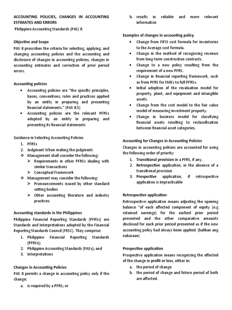 Cfas - Pas 8 | PDF | Fair Value | Accounting