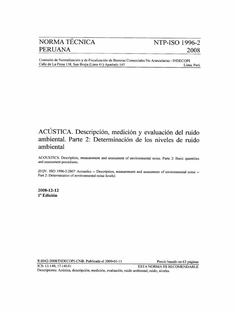 Ntp-Iso 1996-2 2008 PDF | PDF