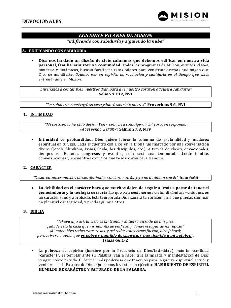 Siete Pilares de Sabiduría Divina | PDF | Dios | Evangelio de Mateo