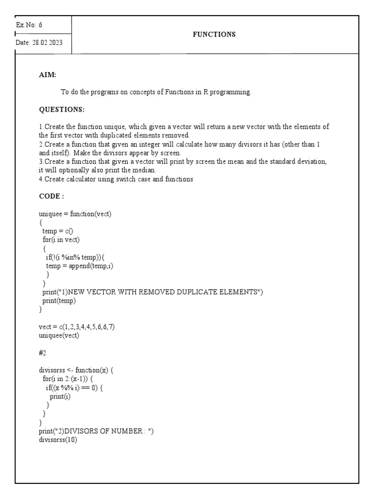 R Programming Assignment 6 | PDF